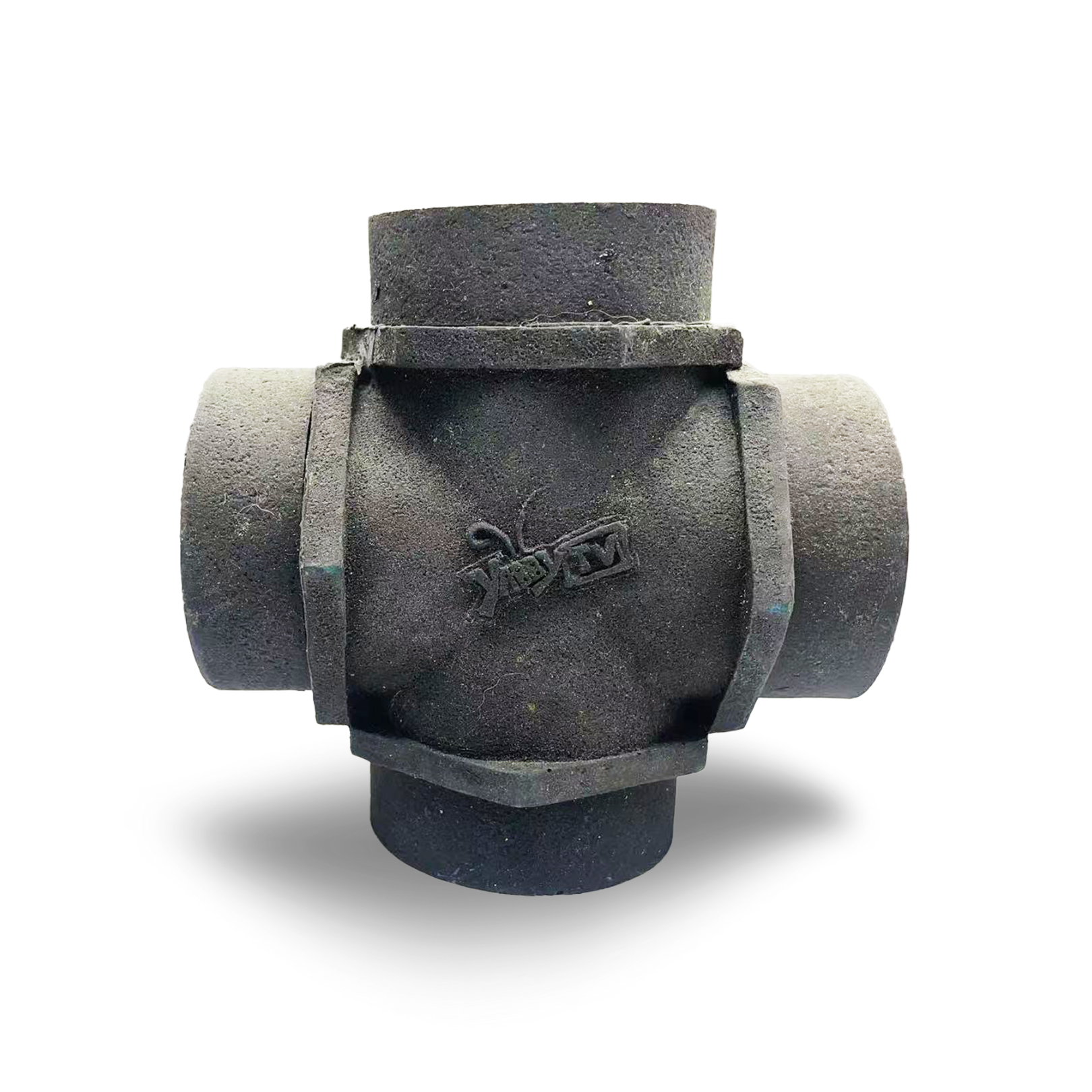 Antique Cross Pipe Aquarium Ornament | Add an Industrial Look